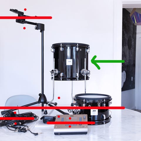 ATV xD-P13M – 13" Mesh Head Snare/Tom + Stativ + Kabel + Nøgle | DBA