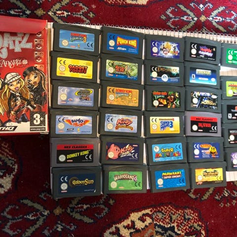 Mario, Banjo kazooie, Dragonball 2, spongebob, Kirby, Gameboy Advance | DBA