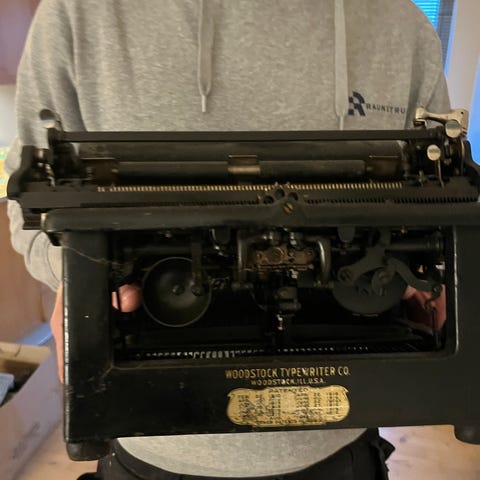 Underwood No. 3 Vintage Skrivemaskine Sort Metal | DBA