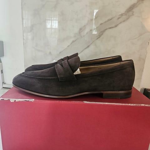 Santoni x Rose & Born – Brune ruskinds loafers | DBA