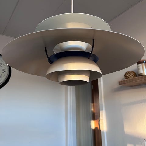 Louis Poulsen PH 5 pendel lampe hvid | DBA