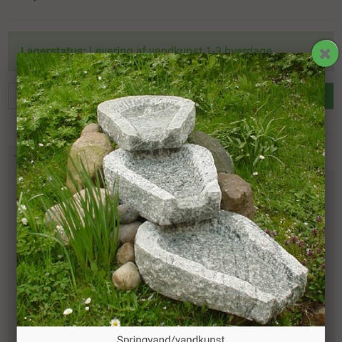 Granit springvand / kunst | DBA