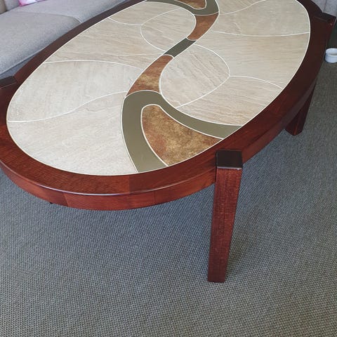 Haslev Symphony kakkelbord, rundt | DBA