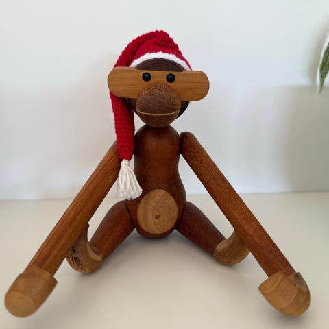 Pynt til Kay Bojesen alm. abe: Nissehue | DBA