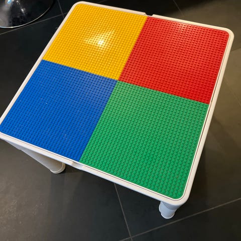 Legobord med byggeplads og opbevaring | DBA