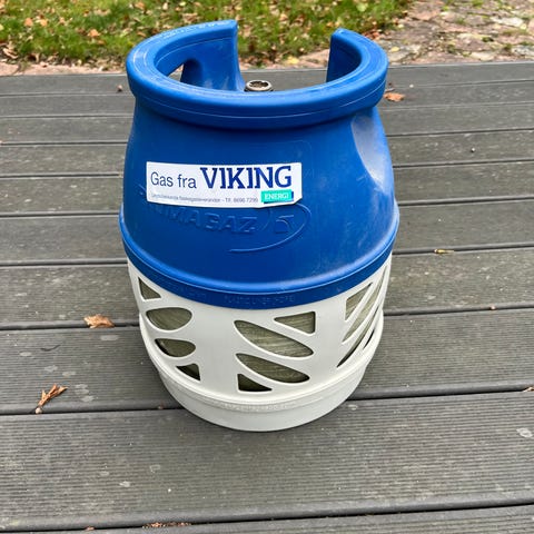 Gasflaske letvægt 10 kg (halv fuld) | DBA