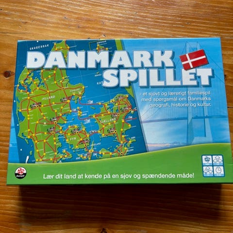 Danmark Spillet brætspil familie spil med Danmarkskort | DBA