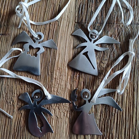 Georg Jensen Julepynt ærkeengle 4 stk rustfrit stål | DBA