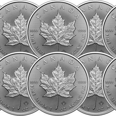 5 Troy Ounce - Sølv 999 - Maple Leaf 2025 - 155,5 gram - fine silver | DBA