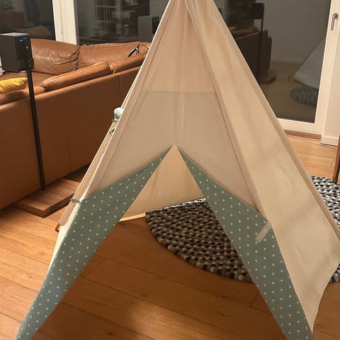 Kids Concept Børnetelt i naturfarvet stof | DBA