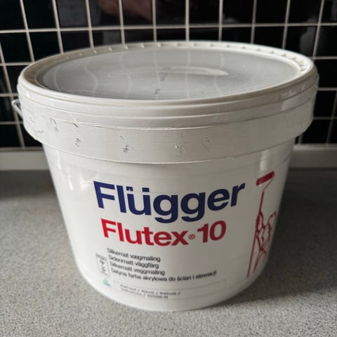 (hvid) Flügger Flutex Pro Væg- og loftmaling 10 L | DBA