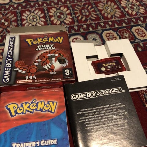 Nintendo - Gameboy Advance - Pokémon Ruby Version (EUR) - Videospil - I ...