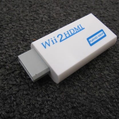 Nintendo Wii, HDMI Converter / adapter (Hvid / Sort) - NY | DBA