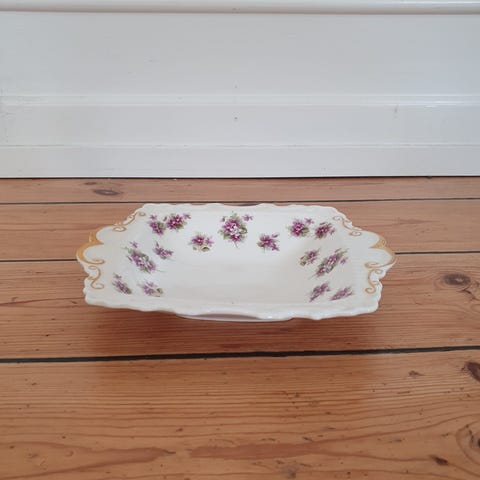 Taartbord - Royal Albert - Lysestage - Porcelæn, Guld - Land & Jule ...