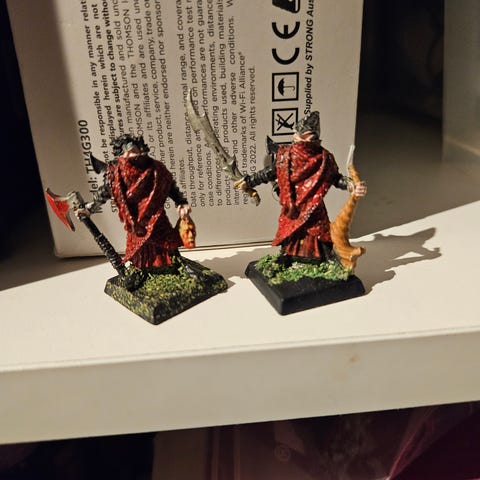 Warhammer Fantasy High Elf White Lions of Chrace, 3 stk i metal | DBA