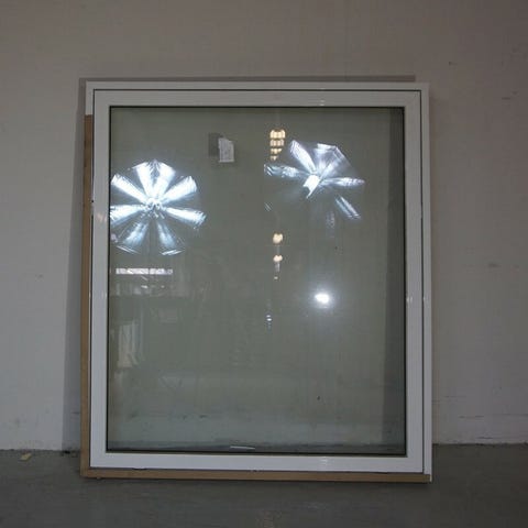 Topstyret vindue 1480x1380 hvid/sort | DBA