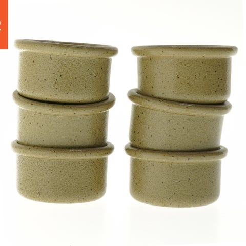 Sæt af 6 små ovnfaste skåle. keramiske skåle fra SLAB (str. 6 styk, ø ...