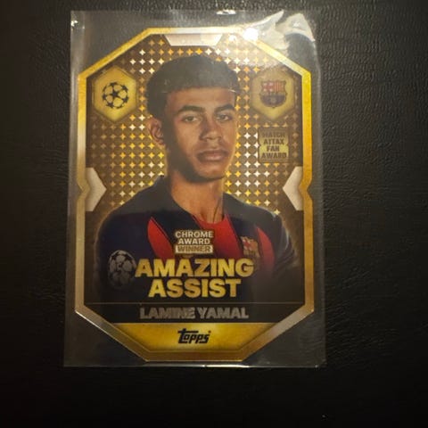 Match Attax 2026 Chrome Award fodboldkort Endless energy Joao Neves | DBA