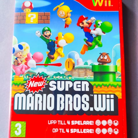New Super Mario Bros. Wii – originalt spil i æske – god stand | DBA