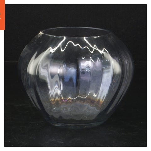 Glas vase med tekst (str. 12x13 cm) | DBA