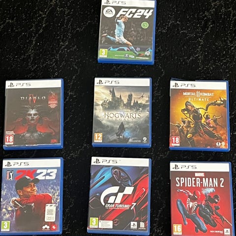 Ps4/5 spilpakke med seks spil | DBA