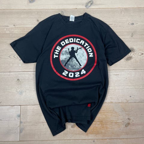 Sort Vintage 00’Er Grafisk Printet Djævel T-Shirt | DBA