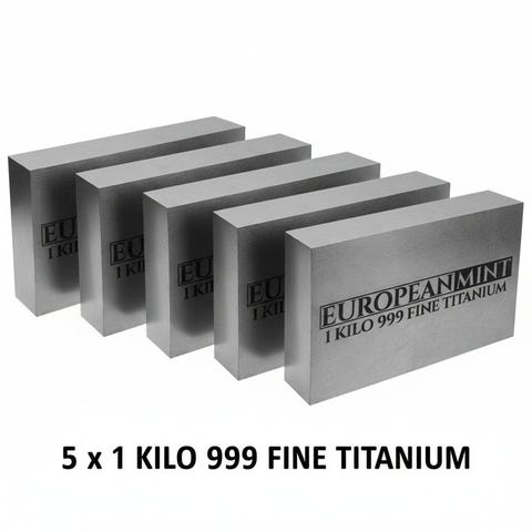 Kina. 25 x Panda Mint 15mm Pure Titanium Cube | DBA