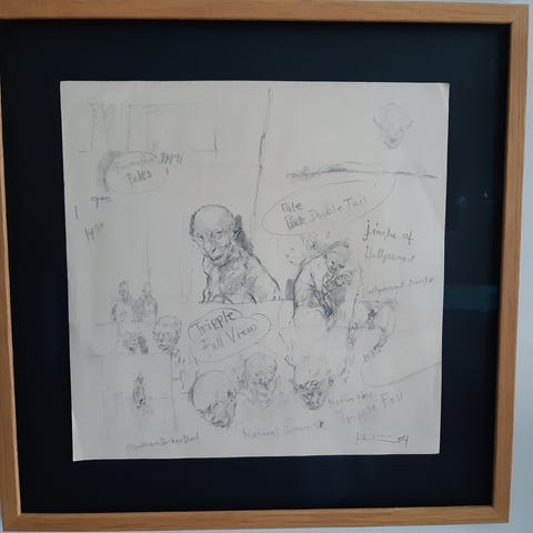 Original Michael Kvium akvarel | DBA