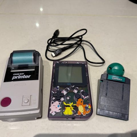 Nintendo - Game Boy Light (MGB-101) - Famitsu 500 (Japanese) - skeleton ...