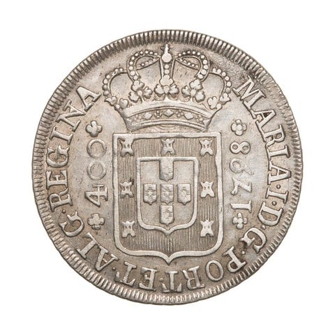 Brasilien (Kolonial). D. Pedro II (1683-1706). 640 Reis (2 Patacas ...