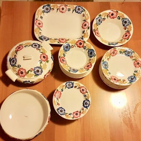 ginori - Ginori - Bordservice (4) - Porcelæn, Guld | DBA