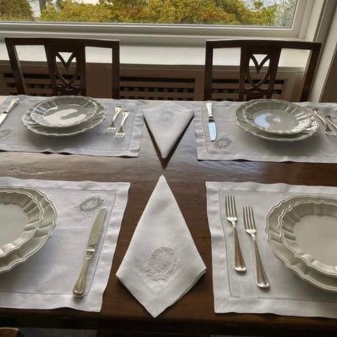 san leucio top quality - Middagssæt (4) - elegante set esclusivo di ...