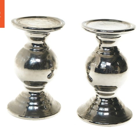 Tre sorte lysestager (str. 14 og 19 og 23 cm) | DBA
