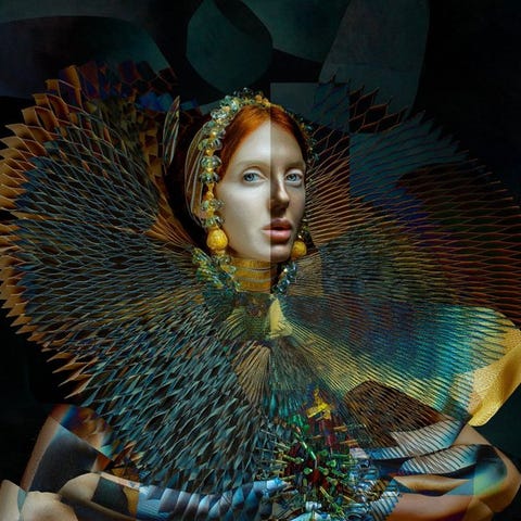 Elena Paraskeva - THE RAGE OF ELISABETTA (GERMAN ETCHING)- XL | DBA