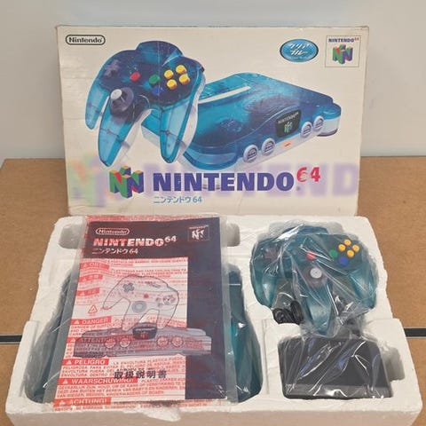 Nintendo - Nintendo 64 - Nintendo 64 Clear Red Console Set NUS-001 ...