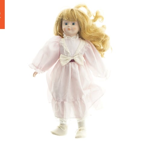 35 cm dukke med gul kjole (str. 35 cm) | DBA