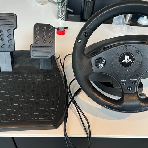 Thrustmaster T80 Racing Wheel med pedaler til PS3 og PS4 | DBA