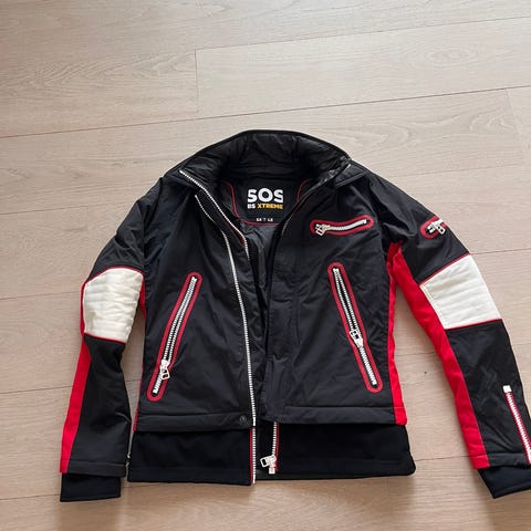 SOS Sportswear Softshell Jakke Sort Str 38 | DBA