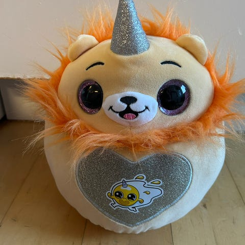 Rainbocorns kattebamse inkl. hjerte, æg og flodhest | DBA