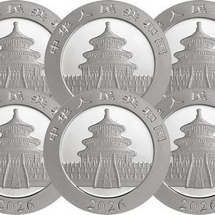 5 Troy Ounce - Sølv 999 - Panda 2026 - 150 gram - fine silver | DBA
