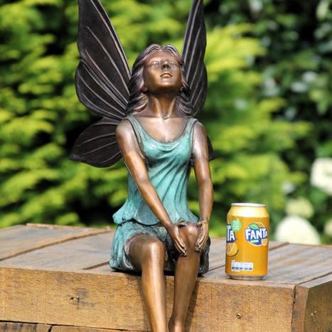 Statue, Large Bronze Fairy with Flute - 56 cm - Bronze - 2026 | DBA