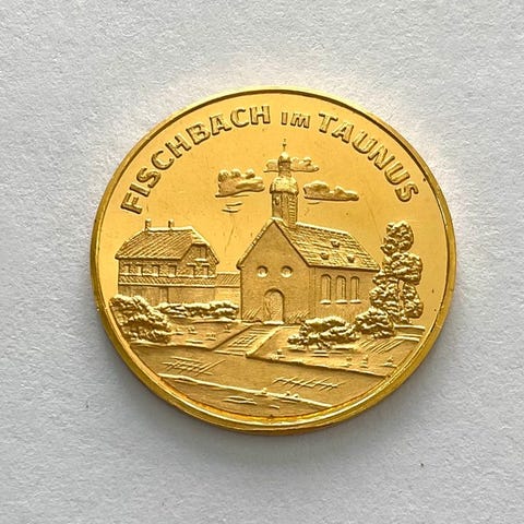 Vatikanstaten. Medaglia commemorativa oro Giubileo 2000 - 6,7 gr Au ...