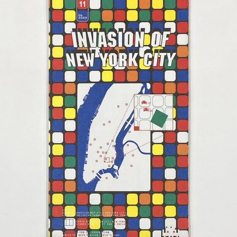 Invader (1969) - Invasion map #23, Miami (2012) | DBA