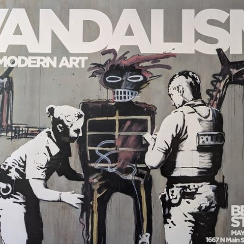 SKE (XX) - Banksy X Nike AF1 ( RED ) | DBA