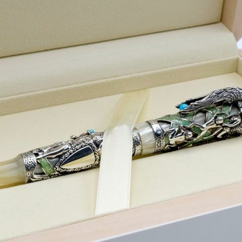 Montegrappa - Extra Otto - Celluloid ''Shiny Lines'' (ISE8T_CL ...