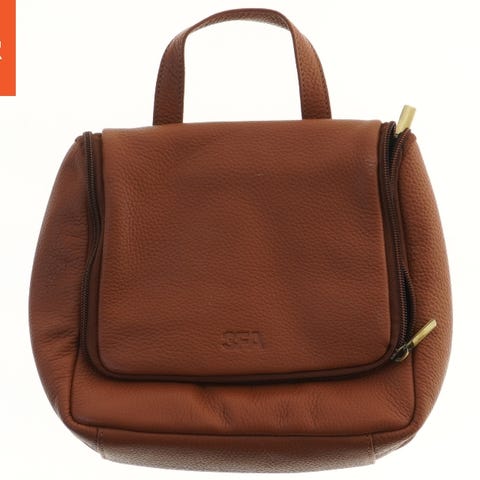 Vintage brun lædertaske (str. 39x32 cm) | DBA