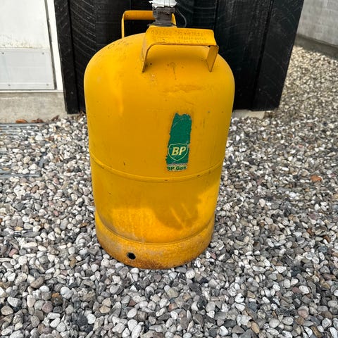 Tom orange gasflaske stål 5 kg | DBA
