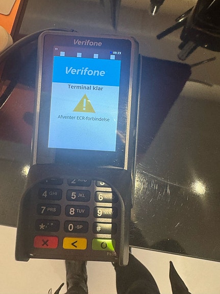 Nyeste dankort terminal samt bon printer pg scanner. i Hedensted ...